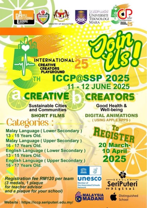 5th International Creative Creators Playground ICCP@SSP 2025 | Sekolah ...